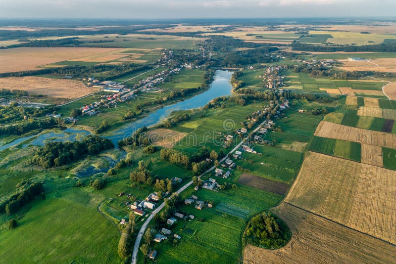 Typical Russian Plain Landscape. Stock Photo - Image of background ...