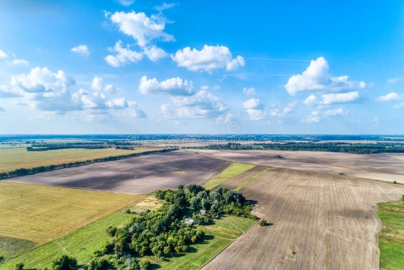 Typical Russian Plain Landscape. Stock Photo - Image of scene, summer ...