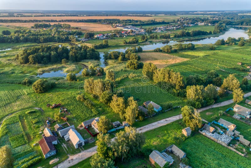 Typical Russian Plain Landscape. Stock Photo - Image of environment ...