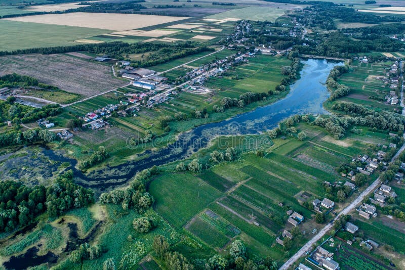 Typical Russian Plain Landscape. Stock Image - Image of environment ...
