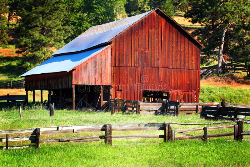 Typical Rustic Old Working Barn Stock Photo - Image of architecture ...