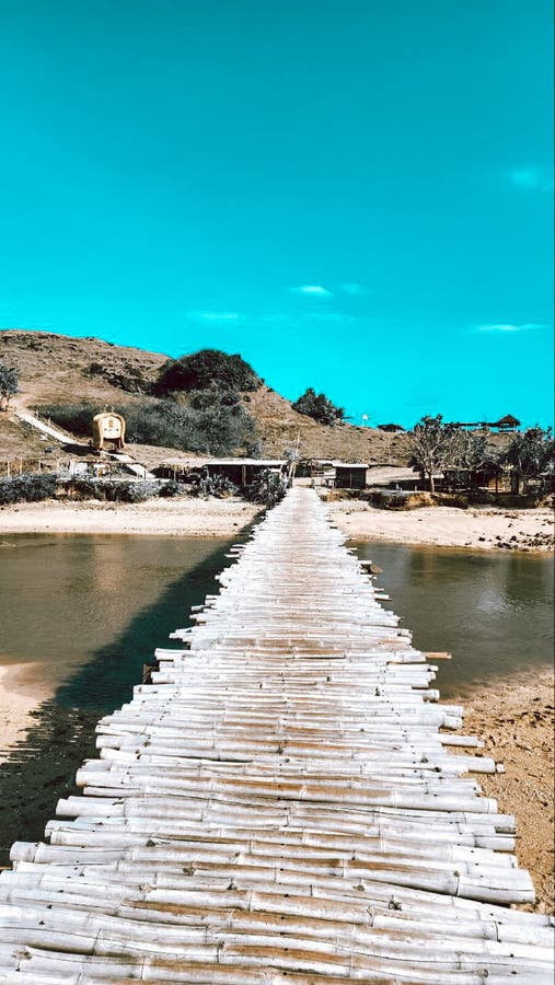 Typical Rustic Wooden Bridge with a Pretty View Stock Photo - Image of ...