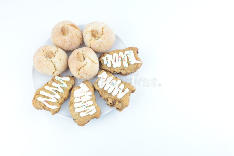 Sardinian Soft Almond Biscuits Stock Photo - Image of treats, closeup ...