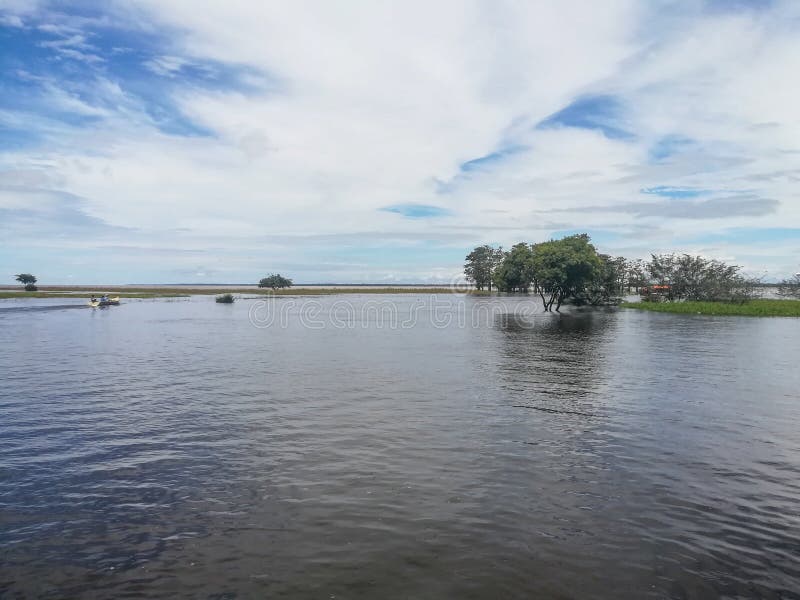 A Typical Scene in an Amazonian Village in the Amazon Basin. Stock ...