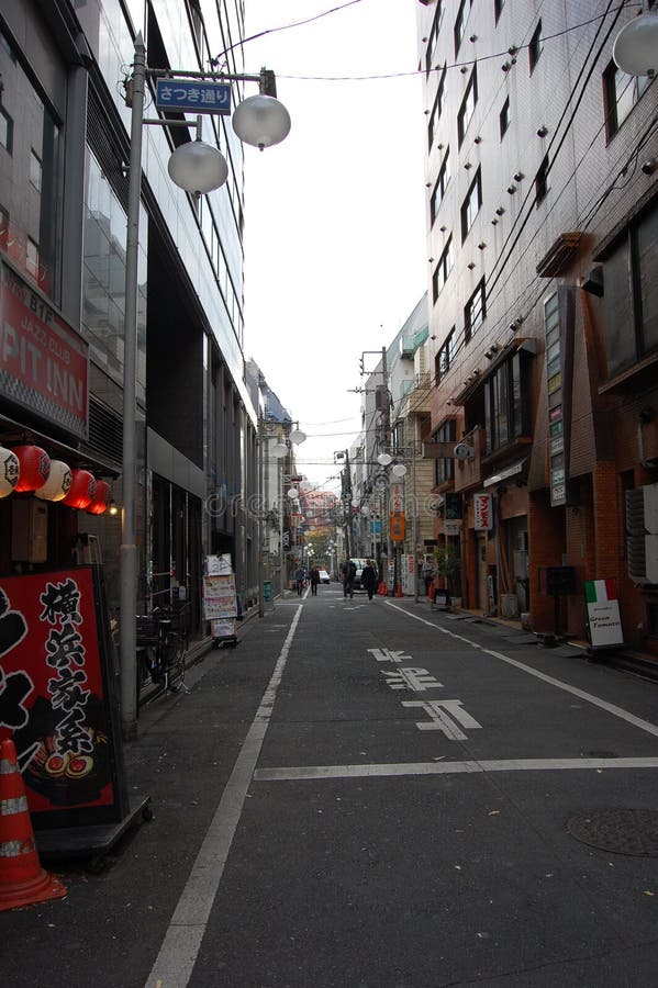 Typical Side Street in Tokyo, Japan 编辑类库存照片 - 图片 包括有 城堡, 墓地: 168030578