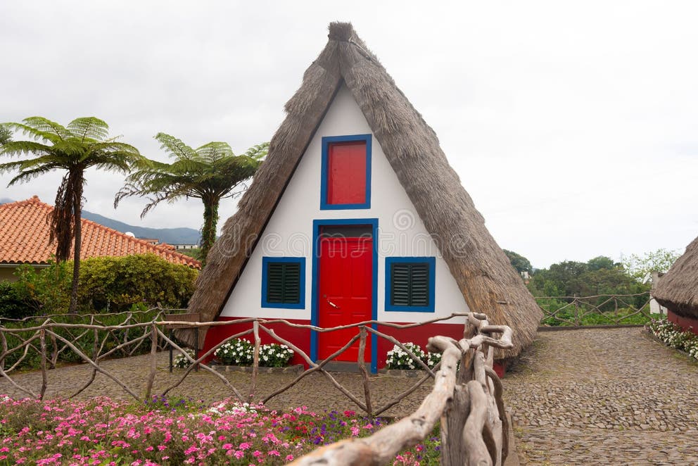 Typical Small Triangular House in Santana Surrounded by Beautiful ...