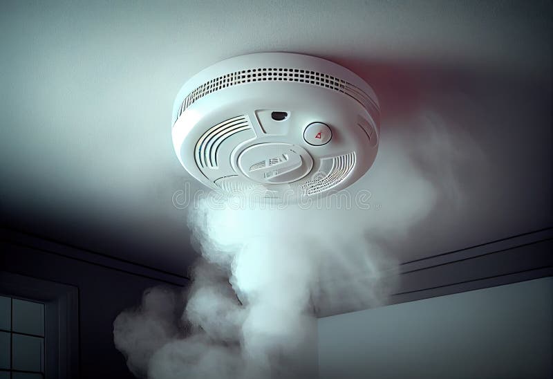 Smoke alarm stock illustration. Illustration of appliance - 273469380