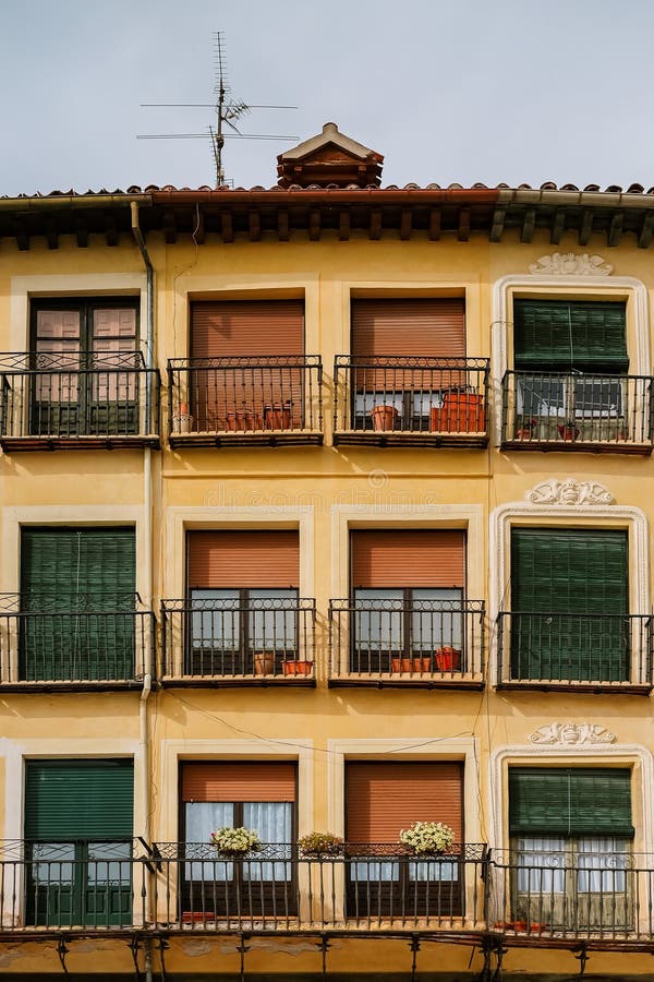 Typical Spanish Houses Main Square Segovia Stock Photos - Free ...