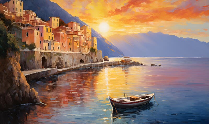 Typical Spanish Seaside Residential Building, Ai Generative Stock ...