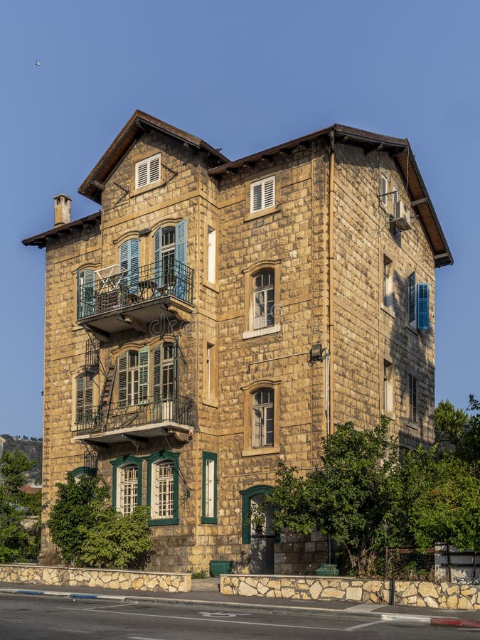 Typical Stone Houses and Architecture in the German Colony in Haifa ...