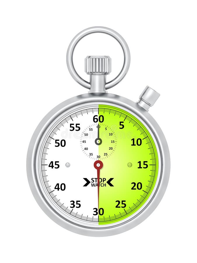 Typical Stopwatch 30 Seconds Stock Illustration - Illustration of ...