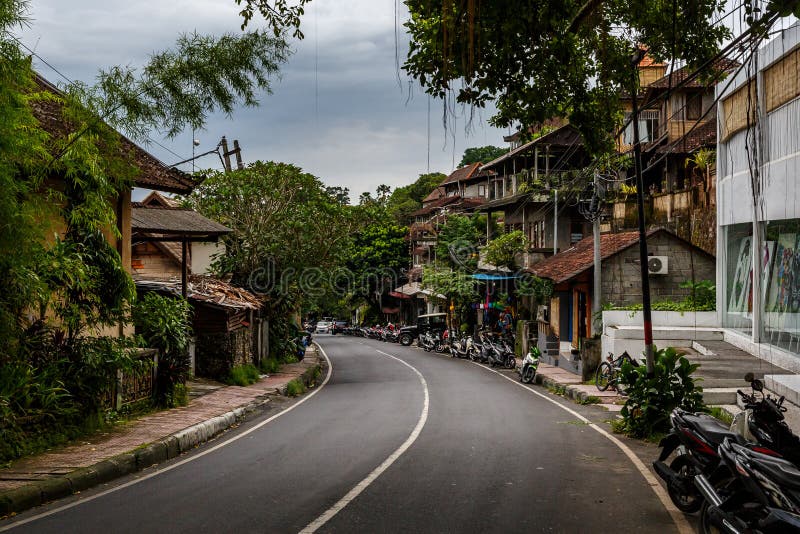 Typical Street of Bali Island Stock Photo - Image of galungan, colorful ...