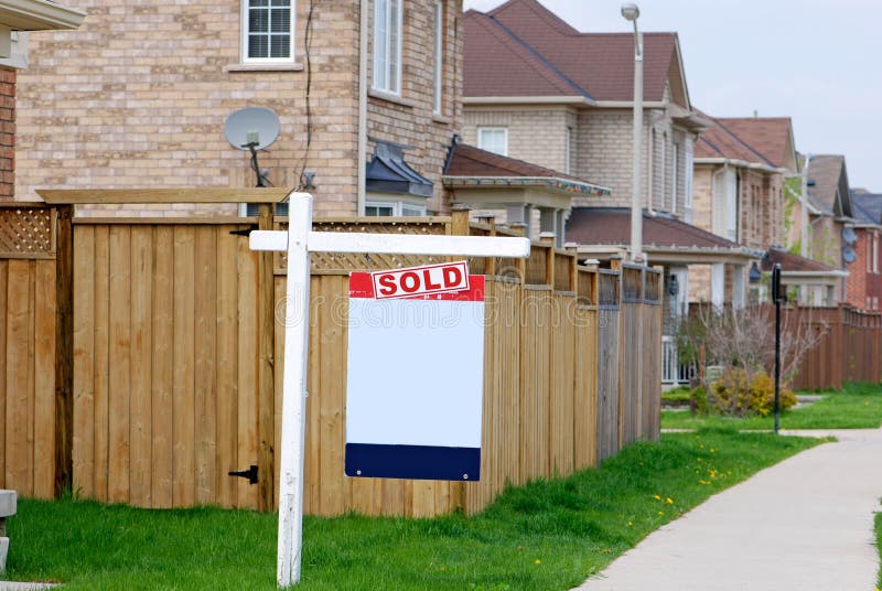 Real Estate for Sale Signs editorial image. Image of economic - 28487495