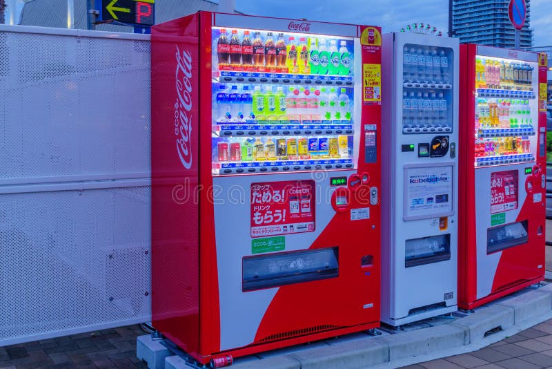 Typical Street Vending Machines, Japan Editorial Stock Photo - Image of ...