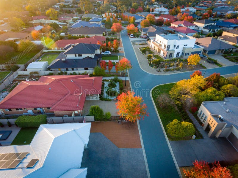 Typical Suburb in Australia Stock Image - Image of town, housing: 92523217