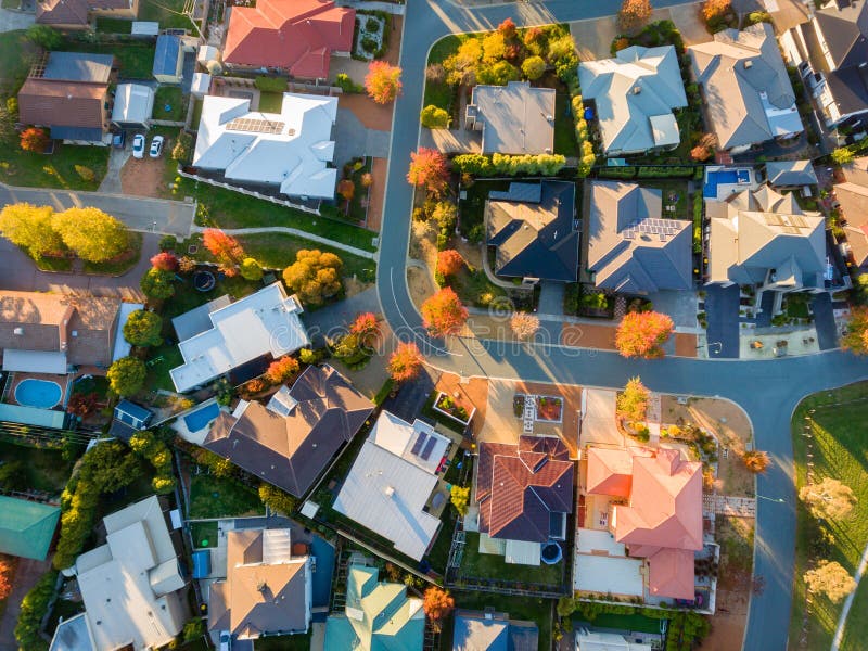 Typical Suburb in Australia Stock Image - Image of town, housing: 92523217