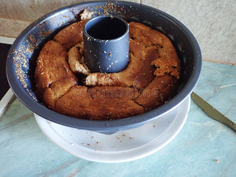 Typical Sweet Baked Babovka Round Cake Stock Image - Image of czech ...