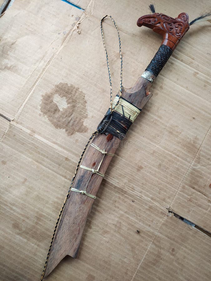 Typical Sword of Borneo Island Stock Image - Image of wood, island ...