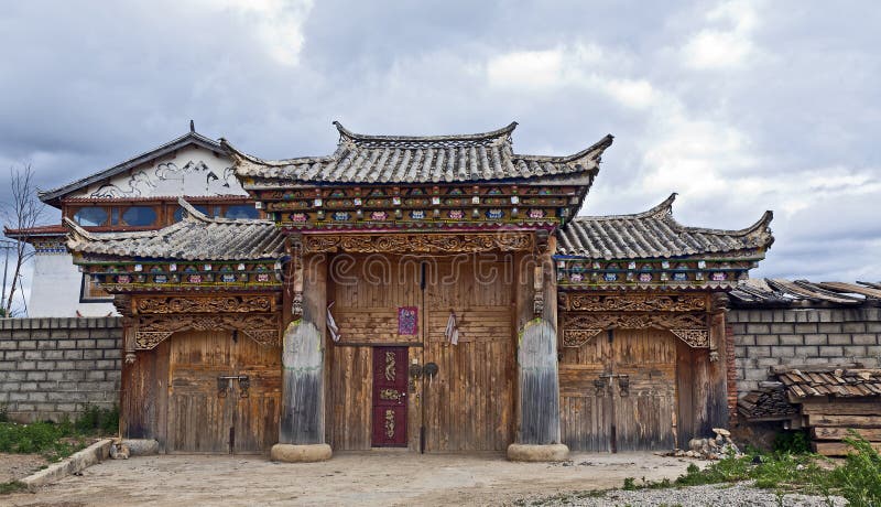 Typical Tibetan Style House Stock Photo - Image of homes, travels: 20005878