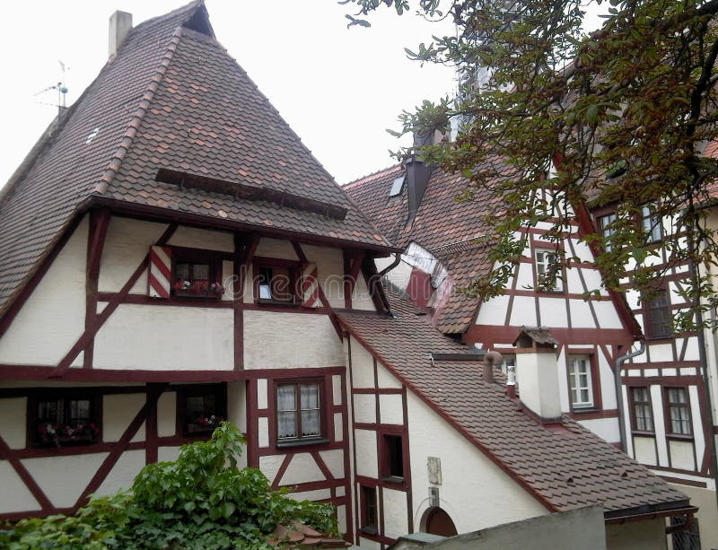 Typical Traditional Bavarian Architecture Stock Image - Image of ...