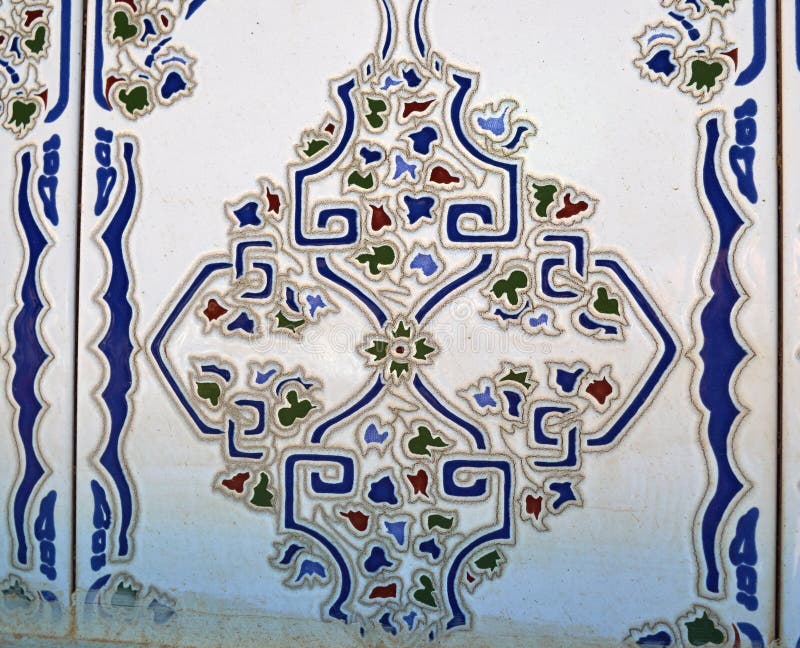 Typical Traditional Spanish Ceramic Tiles Stock Image - Image of ...