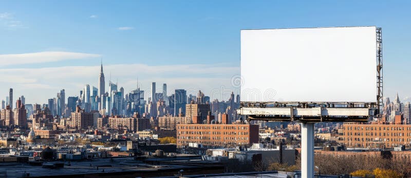 Typical Urban Billboard Mockup, Available for Advertising. Stock Image ...