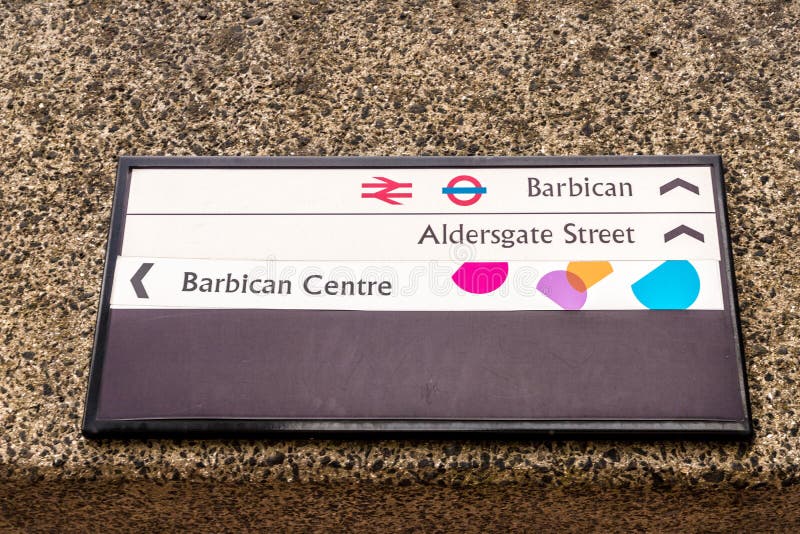 A Typical View in the Barbican Area in London Editorial Image - Image ...