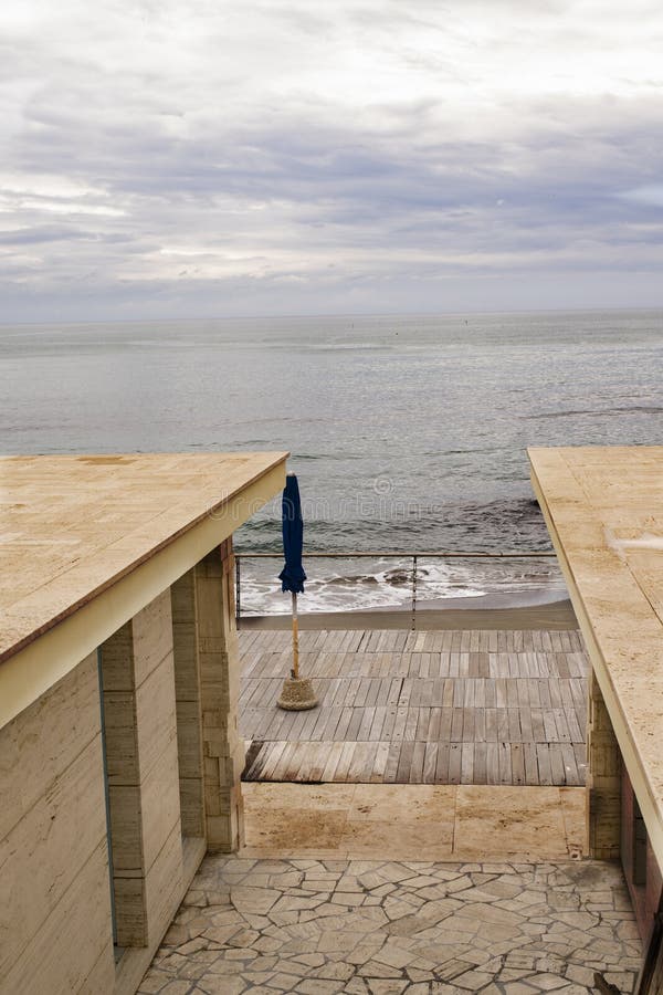 View of Marine Beaches during the Winter Stock Photo - Image of beach ...