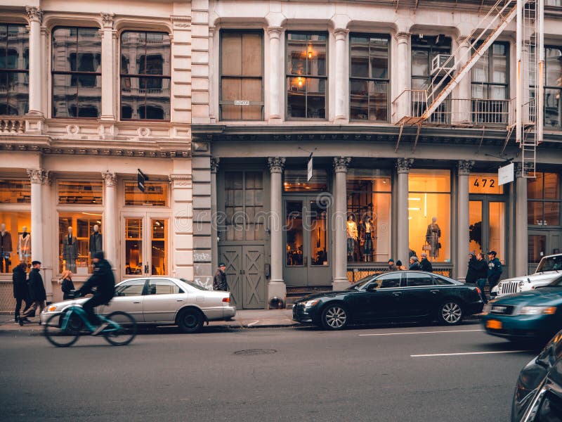 A View of SOHO and Downtown Manhattan Stock Image - Image of visitors ...