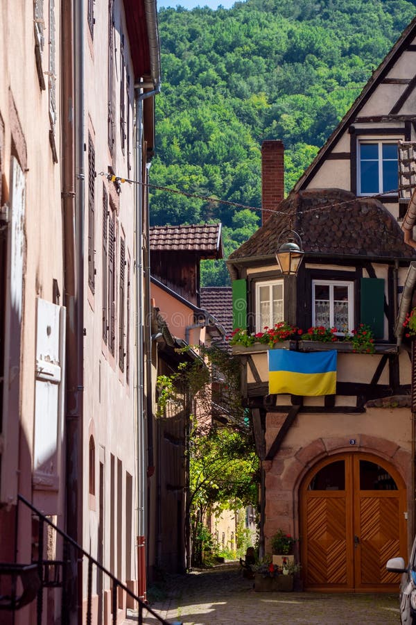Typical Village in Alsace, France Stock Photo - Image of home, rural ...