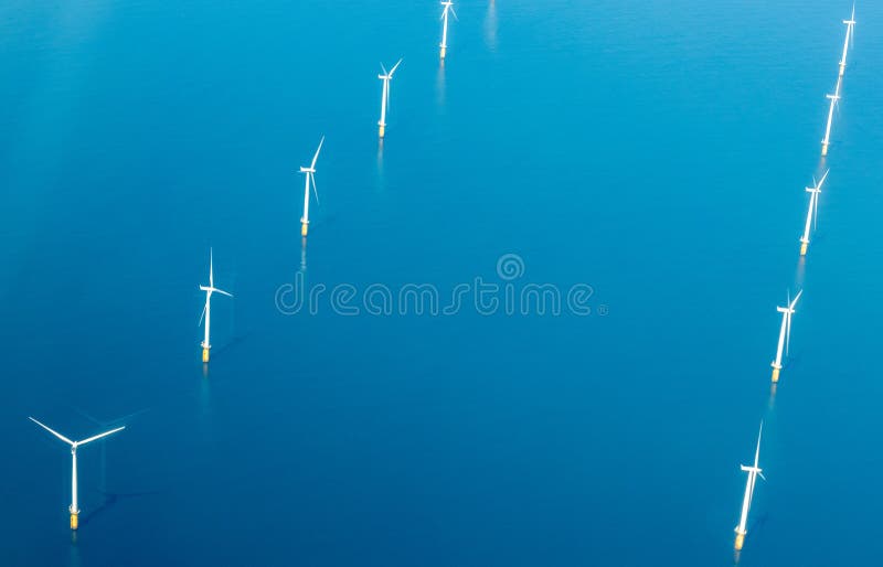 Wind Farm from the Air stock image. Image of friendly - 284734407