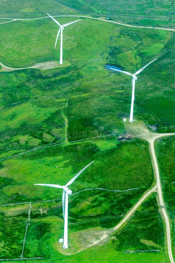 Wind Farm from the Air stock photo. Image of consumption - 284740916