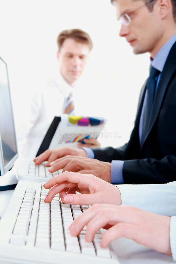 Typing a document stock photo. Image of modern, human - 5936426