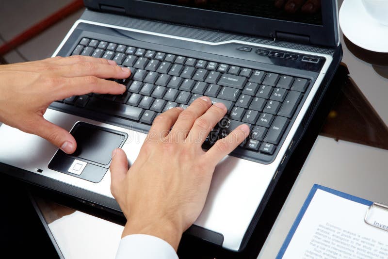 Speedy Typist stock photo. Image of keyboard, work, rapid - 148938