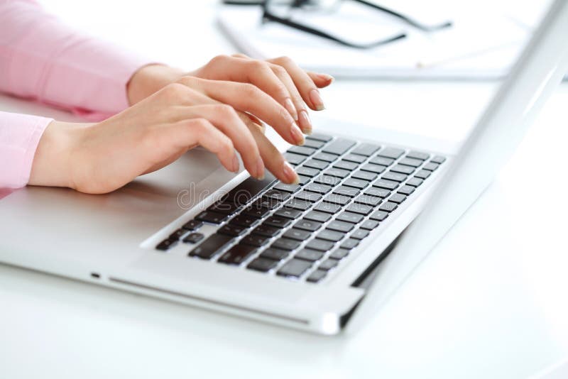 Student Typing stock image. Image of laptop, type, hands - 61051