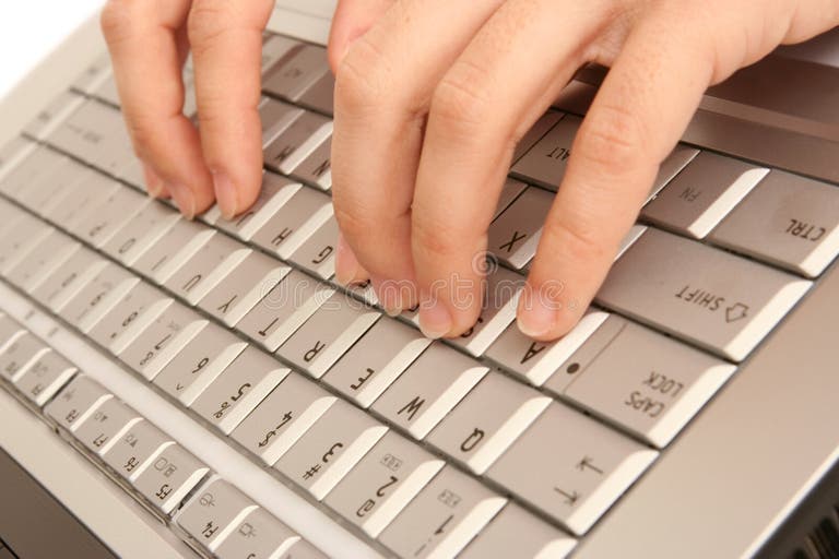 Typing stock photo. Image of enter, board, isolated, electronic - 3629178