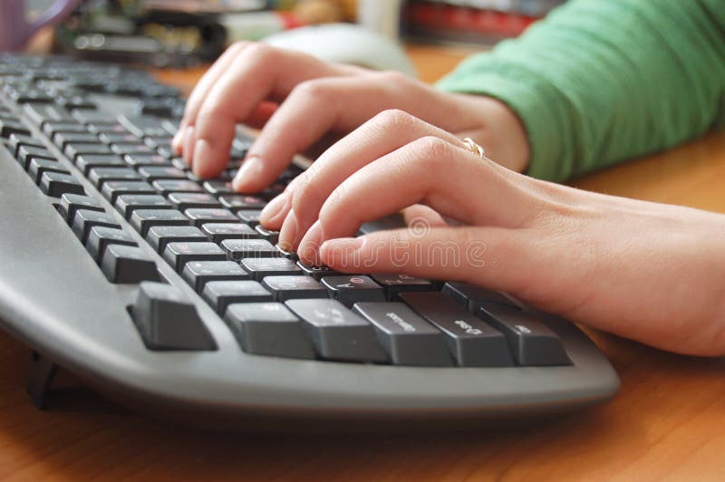 Typing stock image. Image of communication, keyboard, equipment - 4727093