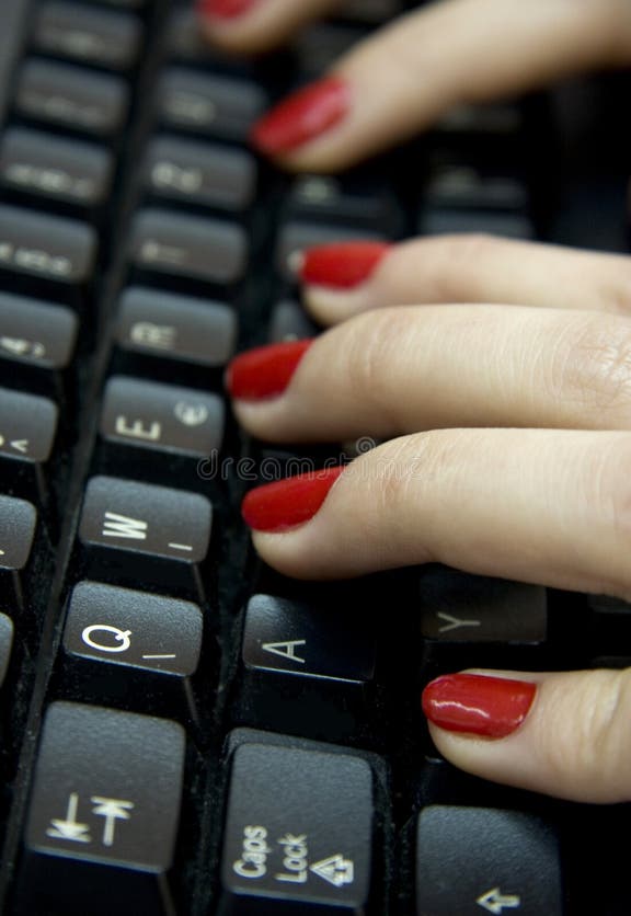 Typing stock photo. Image of typing, hand, fingers, woman - 8108326