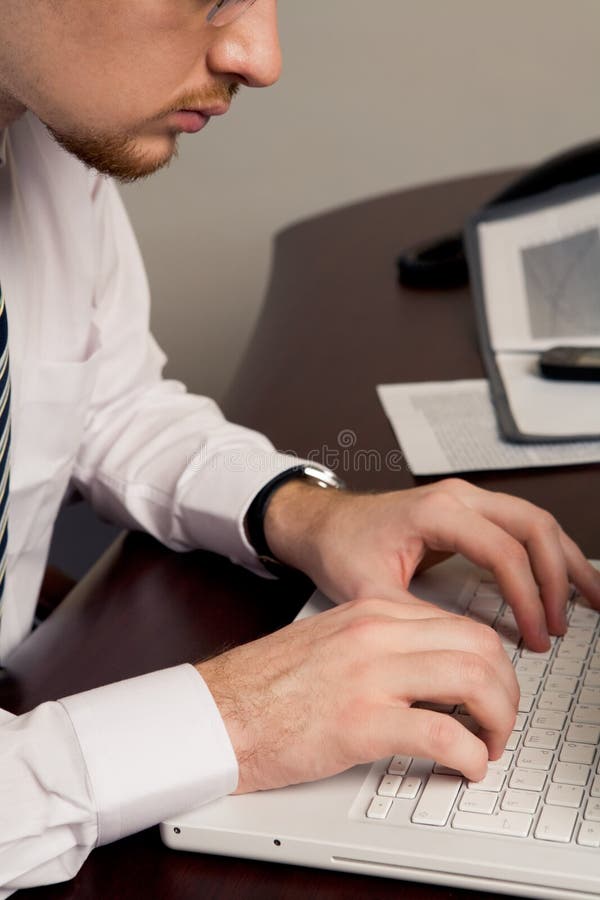 Man with laptop computer stock photo. Image of work, black - 94518