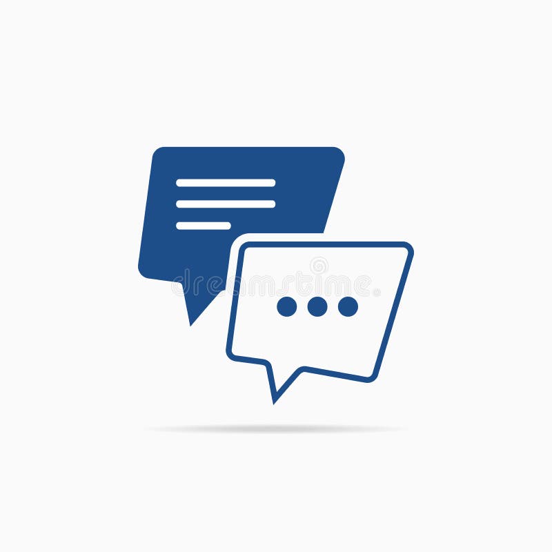 Typing in a Chat Bubble Icon, Comment Sign Symbol Stock Vector ...