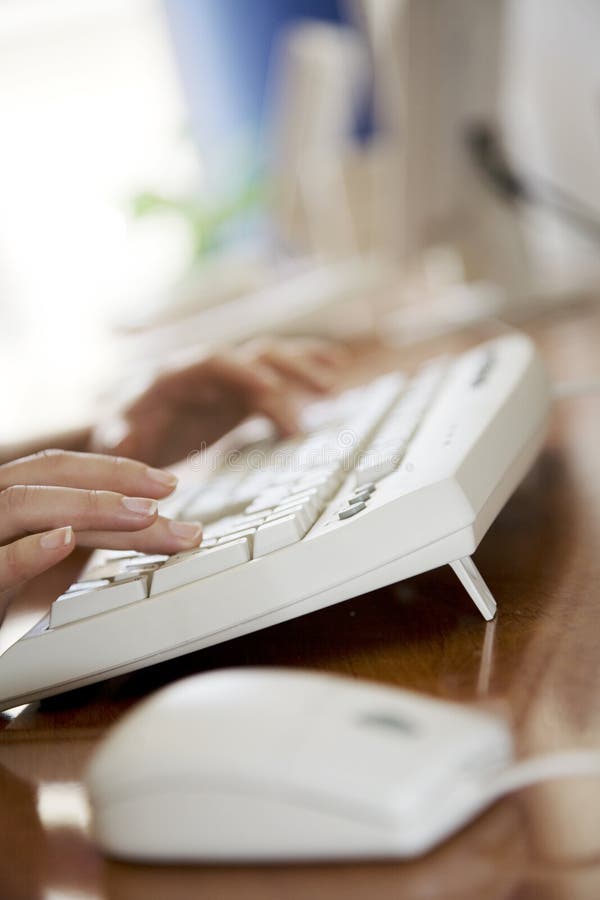 Typing close up stock photo. Image of working, computer - 8031812