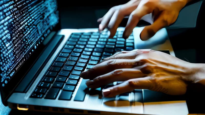 Typing, Coding, Hands, Laptop Stock Footage - Video of hacker, keyboard: 339144098
