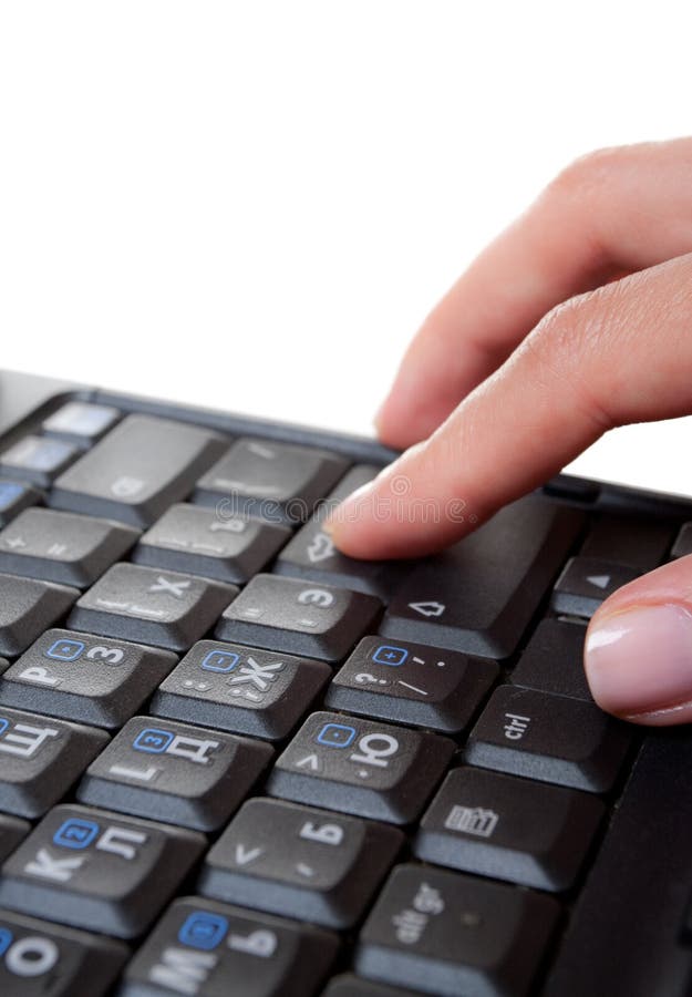 Typing on a Computer Keyboard Stock Image - Image of occupation, device ...