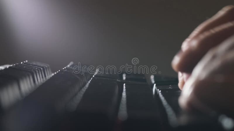 Typing On Computer Keyboard Hand Of Software Programmer It Support