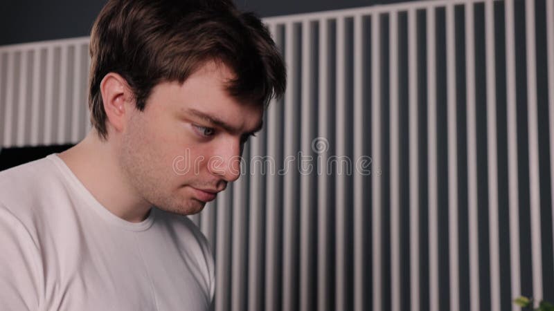 Typing on Computer, Vertical Stripes, at Screen Stock Footage - Video ...