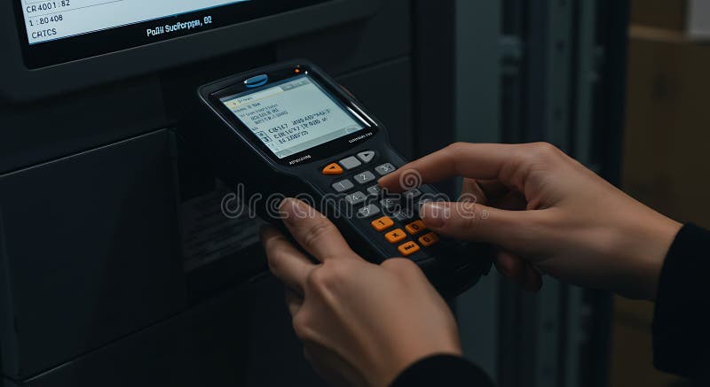 Handheld Scanner Computer Inventory Control Stock Illustrations – 19 ...