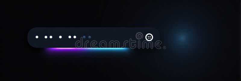 Typing Dots Appear on a Dark Chat Screen Interface, Creating an ...