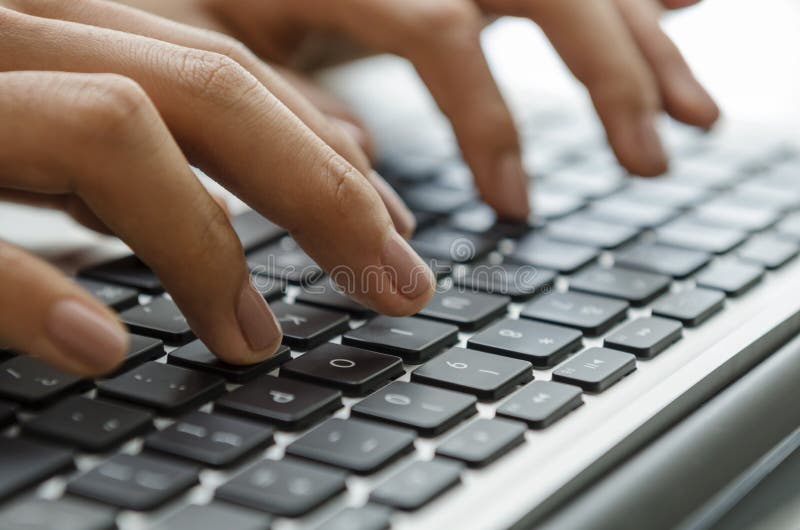 Typing stock image. Image of action, busy, keyboard, person - 33714107