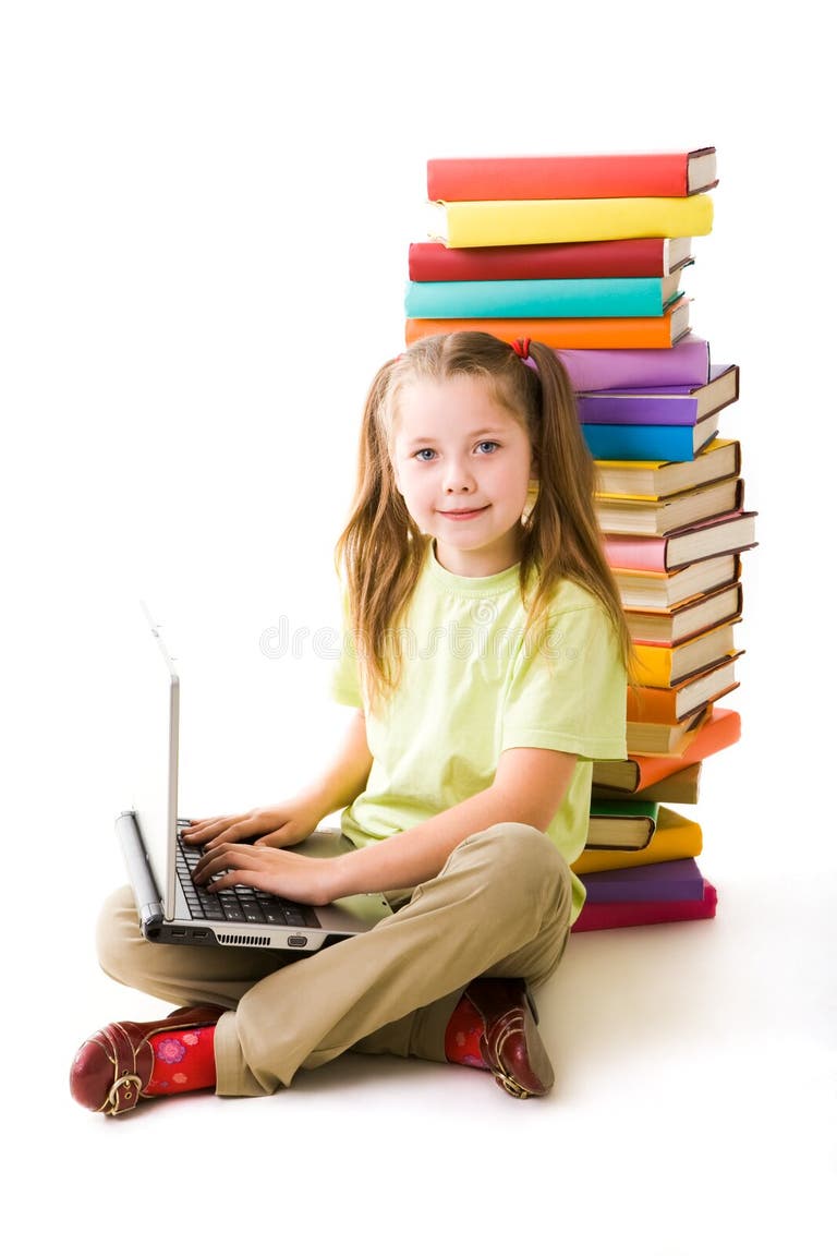 683 Little Girl Typing Laptop Keyboard Stock Photos - Free & Royalty ...