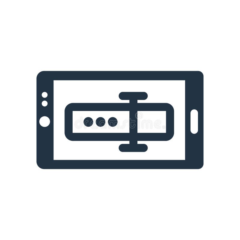 Typing Icon Vector Sign and Symbol Isolated on White Background Stock ...